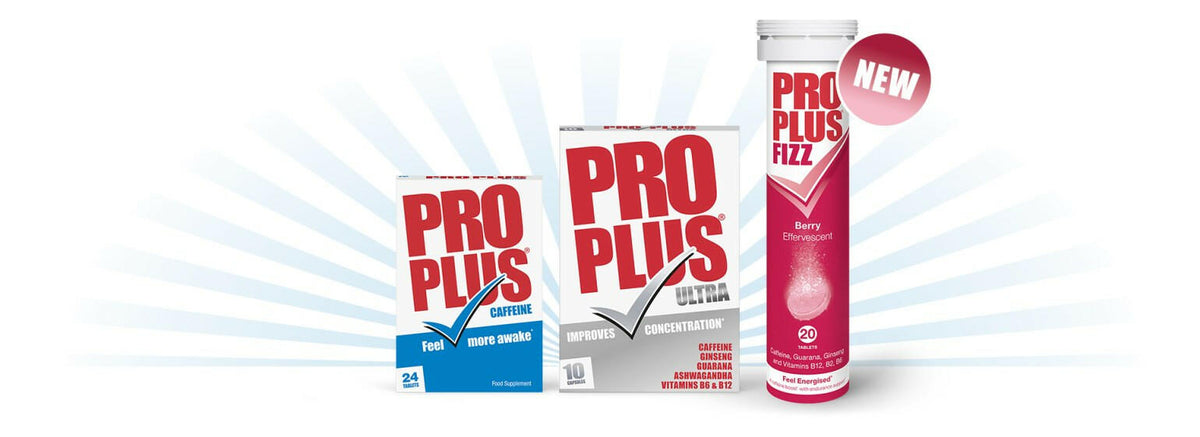 Pro Plus Fizz - 20 Effervescent Berry Flavour Tablets - Caffeine, Guar ...