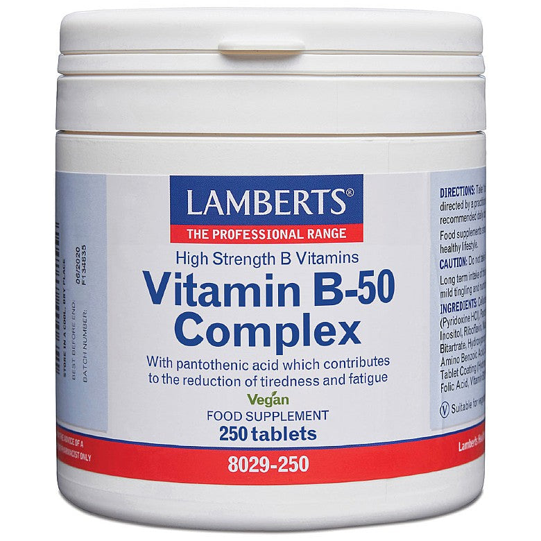 Lamberts Vitamin B-50 Complex 250tablets – Ways Pharmacy