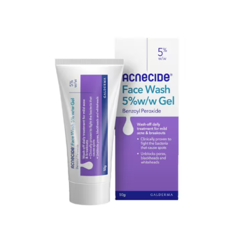 Buy Acnecide Face Wash 5% w/w Gel 50g | Ways Pharmacy