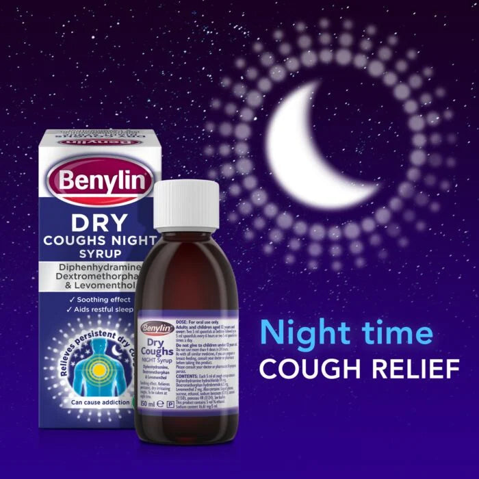 Benylin Dry Cough Night Syrup – 150ml – Ways Pharmacy