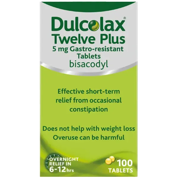 Dulcolax Twelve Plus Laxative Tablets Pack of 100 – Ways Pharmacy