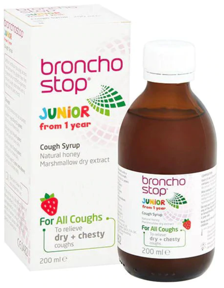 Bronchostop children's cough syrup junior cough syrup -200ml – Ways ...