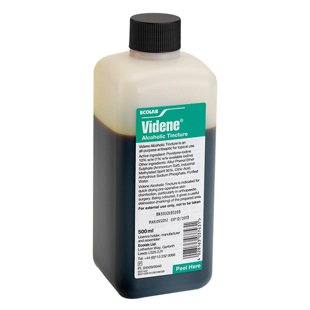 Videne alcoholic tincture (Povidone iodine) alcohol iodine 500ml – Ways ...
